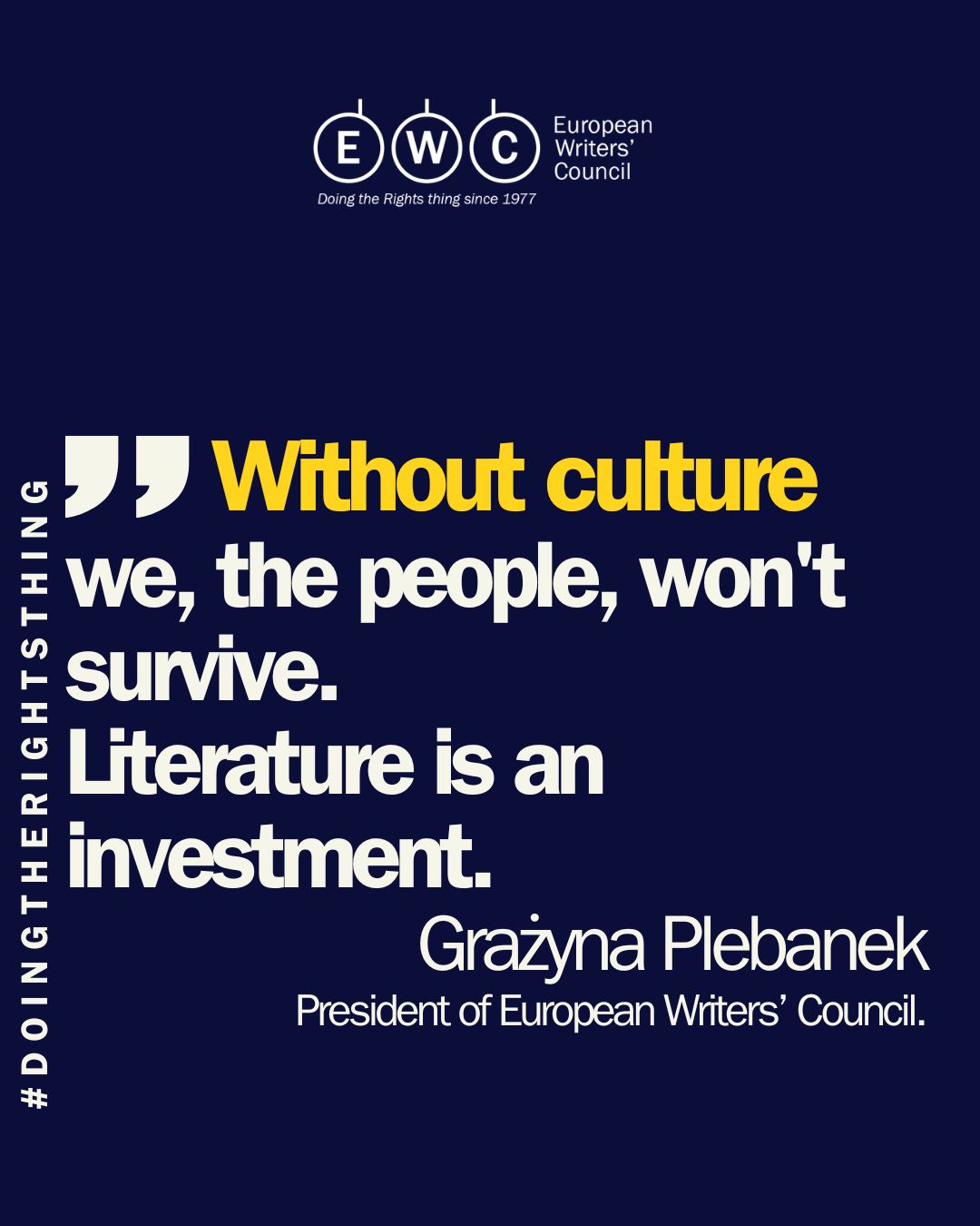 EUIPO Conference on Copyright - EWC - European Writers Council